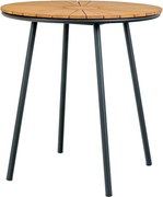 Kulatý zahradní jídelní stůl z teakového dřeva ø 70 cm Cleveland – House Nordic