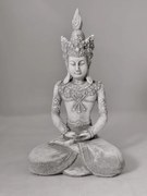 Buddha umělý kámen 42 cm