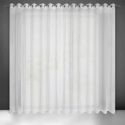 ZÁCLONA NA KROUŽCÍCH CARLA 300 CM X 250 CM CM BÍLÁ