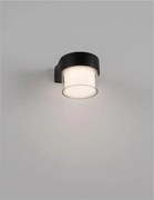 NV 9925665 Venkovní nástěnné svítidlo DARF černý hliník ABS difuzor LED 5W 3000K 100-240V 104st. IP65 světlo dolů - NOVA LUCE