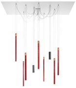 Maurer designová závěsná svítidla Flying Flames - základna (114 x 40 cm)