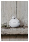 Velikonoční dekorace vajíčko Lundby White 11 cm Storefactory Scandinavia