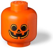 Oranžový úložný box LEGO® Pumpkin Head L