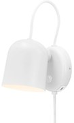 Nordlux 2120601001 Angle, nastavitelná nástěná lampa s USB výstupem a vypínačem, 1xGU10 max.25W, bílošedá, průměr 10,5cm