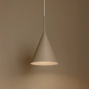 Závěsné svítidlo Capital, 1x tmavě obéžové kovové stínítko, (fi 17cm), be