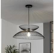Brilagi - LED Lustr na lanku CERIA WIRE 1xE27/40W/230V pr. 60 cm černá