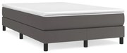 Box spring postel s matrací šedá 120x190 cm umělá kůže 3269675