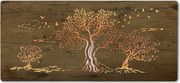 Li-Go "Tři olivy" světelný obraz s baterií 120x60cm varianta ovládání: manuál/pohybové čidlo, provedení povrchu: dub