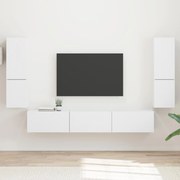 Sestava TV skříněk 4 ks Bílá Kompozitní dřevo 3409042