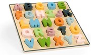 Bigjigs Toys Dřevěné puzzle velká písmena - ABC