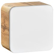 Comad Koupelnová skříňka závěsná horní Qubik Aruba White 35 dub craft/bílá