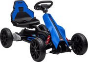 HOMCOM Elektrický Go-Kart pro Děti ve Věku 3-8 Let s 12V Baterií - Nastavitelná Rychlost 3-5 km/h a Bezpečnostní Pás - Nosnost 30 kg pro Venkovní Použ
