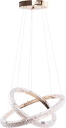 Toolight Toolight, LED stropní osvětlení 59cm, 60W, 4000K, 5000lm, MS011-CP, růžové zlato, OSW-09623