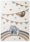 Krémový dětský koberec 160x230 cm Walk like an Elephant Rainbow Party – Villeroy&Boch
