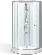 Čtvrtkruhový sprchový box NOVA 90 cm Brillant Sklo MATT GLASS 4000943