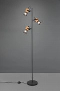 TRIO Stojací lampa TOSH černá matná 3 x E14 max. 15 W, pr. 23 x 150 cm
