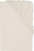 Livarno® Žerzejové napínací prostěradlo s podílem lnu, 140–160 x 200 cm (béžová)