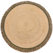 Flair Rugs, Kusový koberec Kahana Green kruh, 180x180 (průměr) kruh, zelená, chodba / předsíň