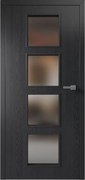 Solodoor Interiérové dveře Etta 4, 70 L, 70 × 197cm, fólie, levé, dub Boston, prosklené