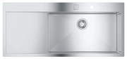 Grohe - Dřez K1000 s automatickým odtokem, 116x52 cm, kartáčovaná nerez 31582SD1