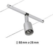 Paulmann 94443 - 1xGU5,3/10W Bodové svítidlo do lankového systému SALT 12V chrom