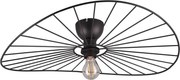 Matně černé stropní svítidlo ø 60 cm Chapeau – Reality