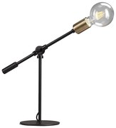 ONLI - Stolní lampa ASTE 1xE27/15W/230V 45 cm černá/zlatá