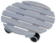 Dřevěný pojízdný podstavec pod květináč ø 29 cm (výška 8 cm) Indoor – Esschert Design