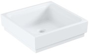 Grohe Cube Ceramic - Umyvadlo bez přepadu, 40x40 cm, PureGuard, alpská bílá 3948200H