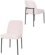 Jídelní židle Zafiro Black, béžová (S2440)