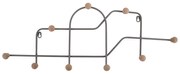 Šedý kovový nástěnný věšák 71 cm Maze – PT LIVING