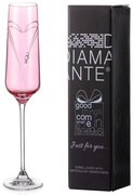Diamante JFY Pink Hearts flute 190 ml
