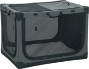 Skládací přepravka pro psy Přepravní box pro psy s polštářem Odnímatelný pratelný potah z tkaniny Oxford pro psy do 30 kg Armádní zelená