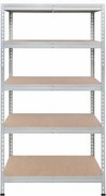 Regál 183x90x30 cm zinkovaný 5-policový, nosnost 100 kg, RIVET