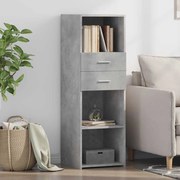 Skříň highboard betonově šedá 40x42,5x124 cm kompozitní dřevo