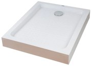 Almagro 80x100x13,5 cm Obdélníková akrylátová sprchová vanička se sifonem