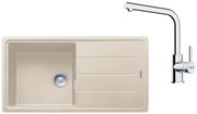 Franke Sety - Kuchyňský set G264SA, fragranitový dřez BFG 611 a baterie FS 3230.031, sahara/chrom 114.0700.742