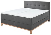 Tmavě šedá boxspring postel s úložným prostorem 180x200 cm Catania - Meise Möbel