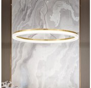 Ideal Lux - LED Lustr na lanku CROWN LED/42W/230V 3000K pr. 80 cm CRI 90 mosaz