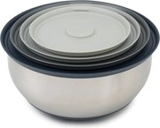 Nerezové mísy v sadě 4 ks ve stříbrné barvě ø 28,5 cm Nest Prep&Store – Joseph Joseph