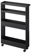 Matně černý ocelový koupelnový regál 48x80,5 cm Tower – YAMAZAKI