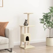 Škrabadlo pro kočky se sisalovými sloupky krémové 104 cm 171469