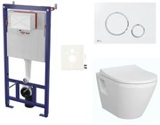 Cenově zvýhodněný závěsný WC set SAT do lehkých stěn / předstěnová montáž+ WC VitrA Integra SIKOSSINTRE70K