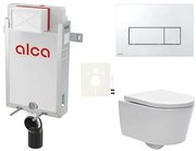 Cenově zvýhodněný závěsný WC set Alca k zazdění + WC SAT Brevis SIKOAW8
