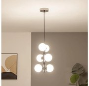 Brilagi - LED Lustr na lanku MILLA 6xG9/3W/230V černý chrom/bílá