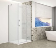 Gelco Trinity - Sprchový kout 100x100 cm, pravé, matné sklo/chrom GT5610-10MR-CH