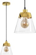 Toolight - Stropní svítidlo E27 60W APP895-1CP, zlatá, OSW-07022