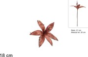 PROHOME - Růže vánoční 30cm zapichovací starorůžová