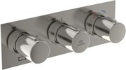 Ideal Standard Ceratherm C100 - Termostatická sprchová baterie pod omítku, pro 3 spotřebiče, s tělesem, Silver Storm A7664GN