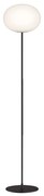 Flos F3032031 Glo-Ball F2, stojací lampa z triplexového skla se stmívačem, černá, 1x150W E27, výška 175cm